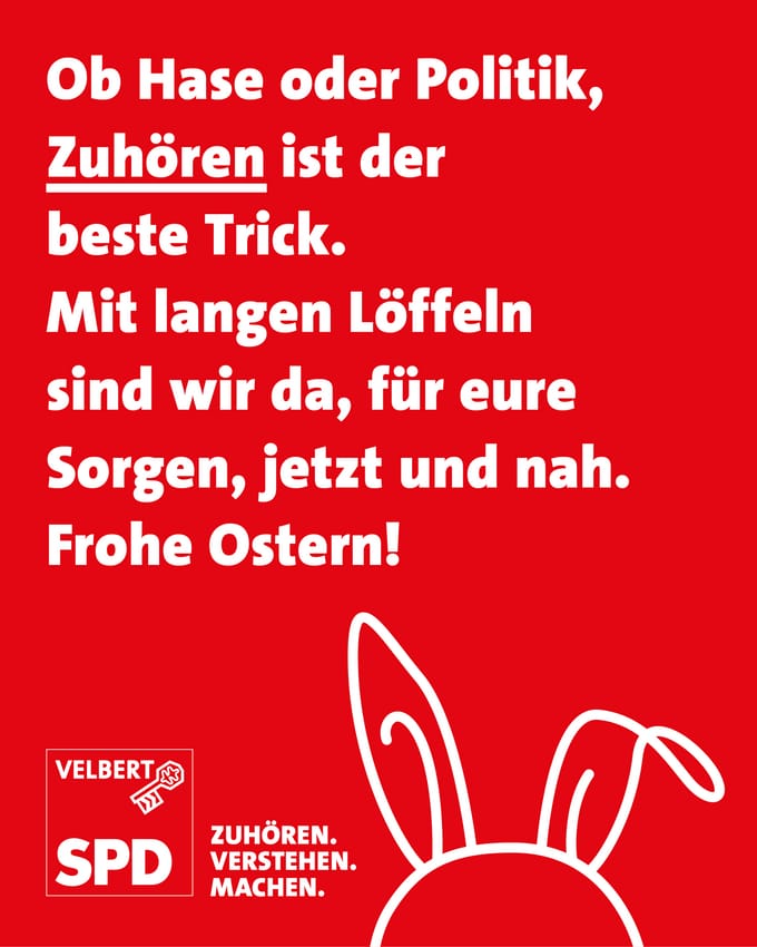 Osteraktion der SPD Velbert: Zuhören, Verstehen, Machen – Ein voller ...